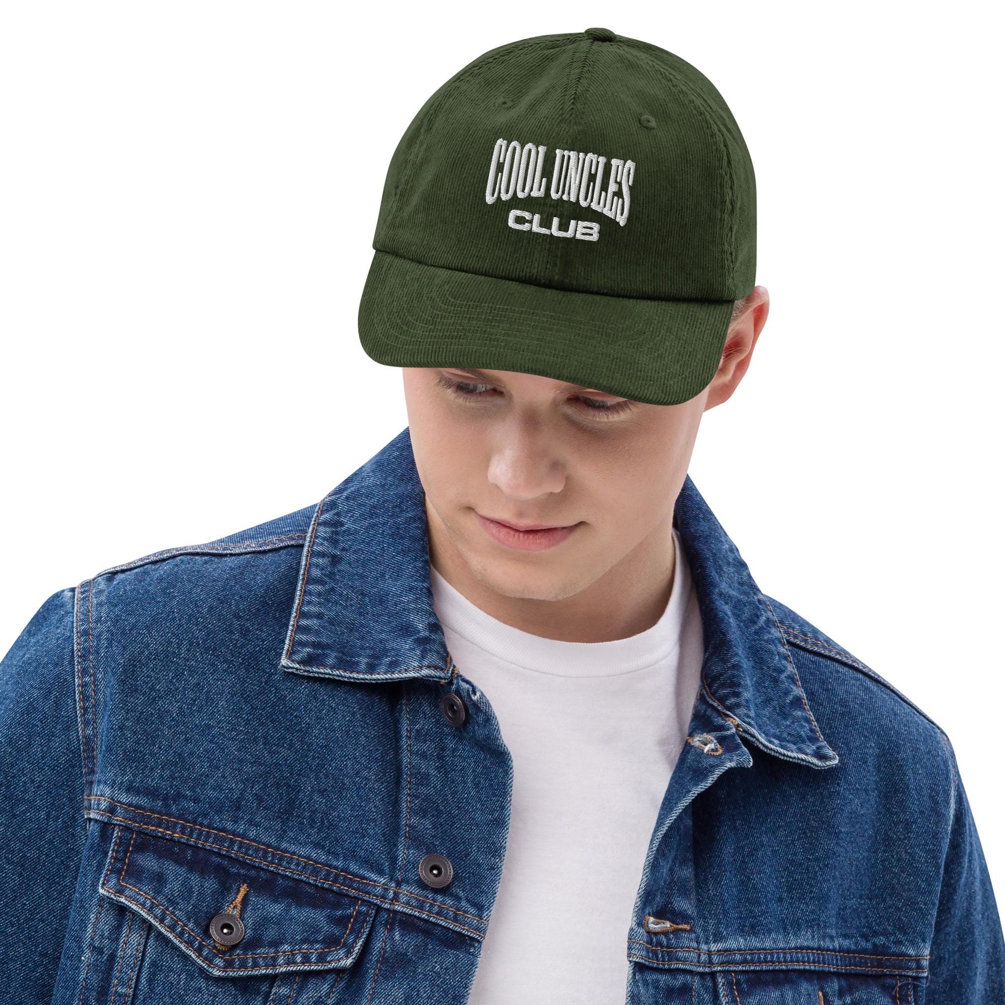 Cool Uncles Club Hat Gift Uncle Shirt Embroidery Corduroy Hat Cap ...