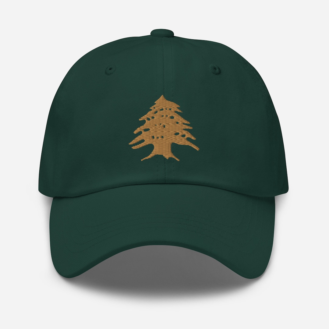 Lebanon Hat Cedar Tree Cap Embroidery Unisex Dad Hat Tan Lebanese ...