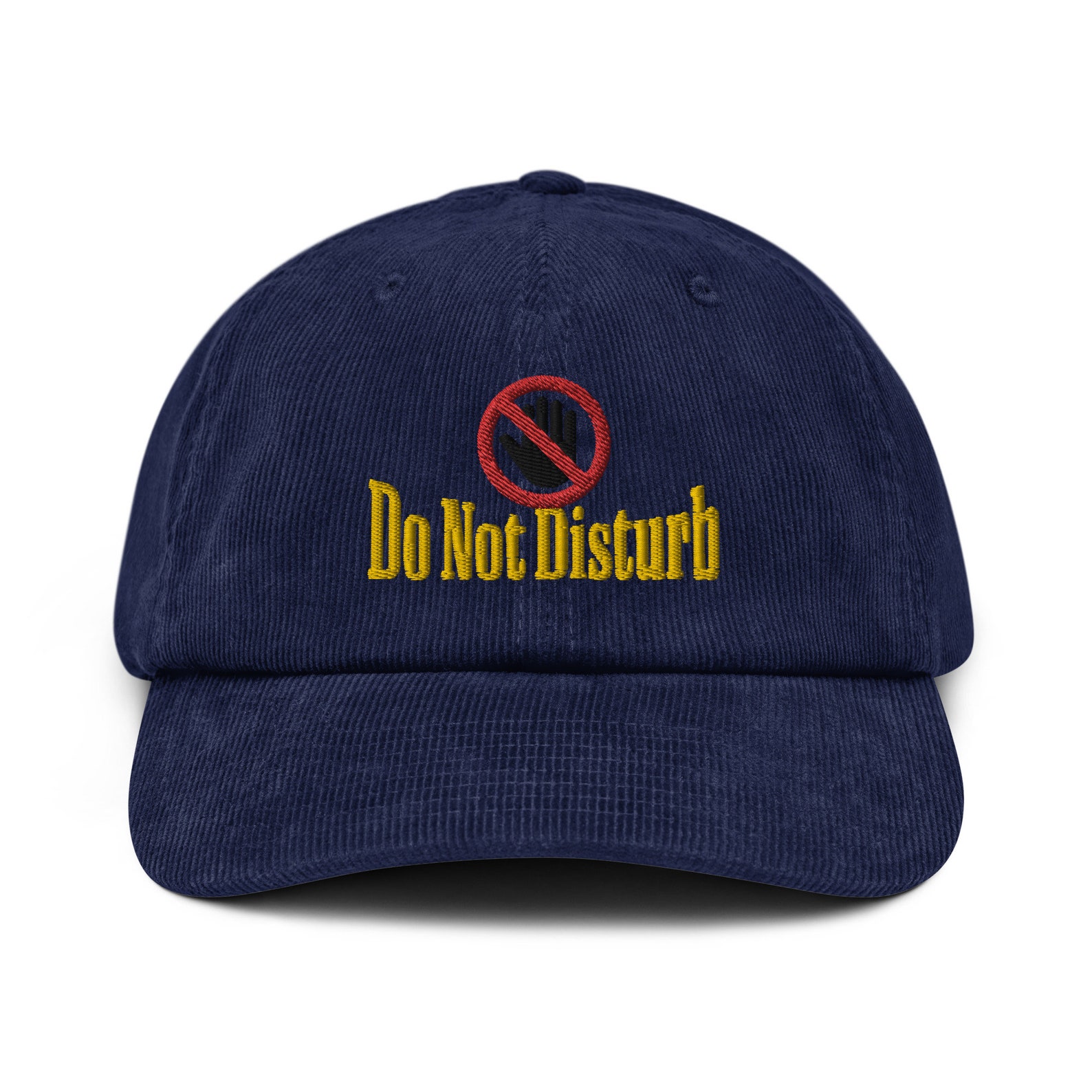 Do Not Disturb Embroidery Corduroy Hat Do Not Disturb Sign Caps Do Not ...