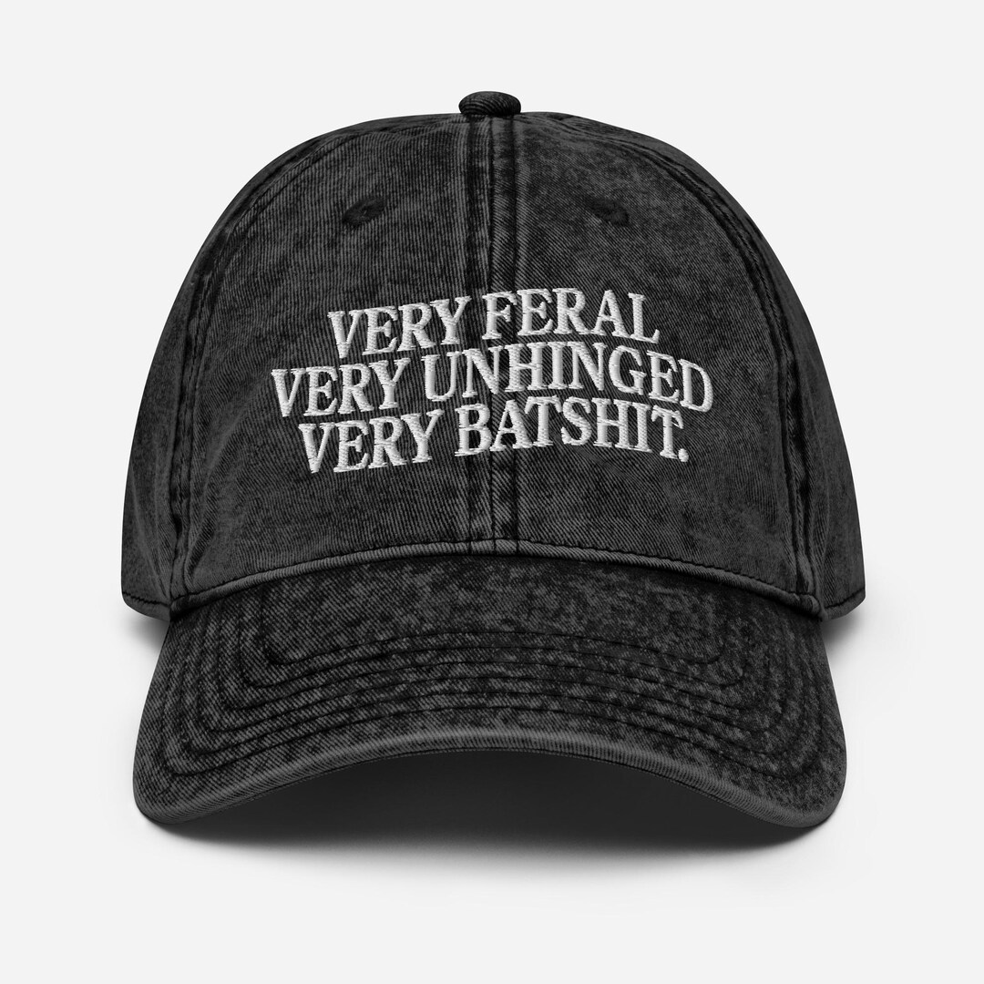 Bipolar Mania Mental Health Depression Gift Embroidery Vintage Twill ...