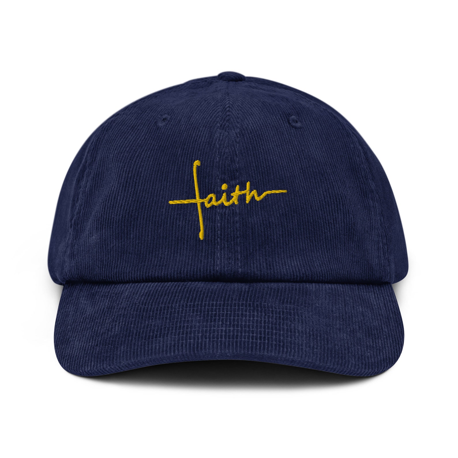 Faith Hat Faith Cross Hat Embroidery Corduroy Hat Christian Gift Faith ...