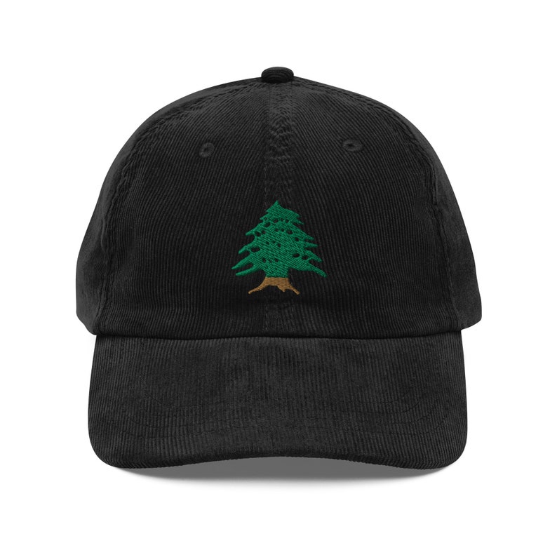 Lebanon Hat Embroidery Vintage Corduroy Cap Tan Lebanese Parent Gift ...