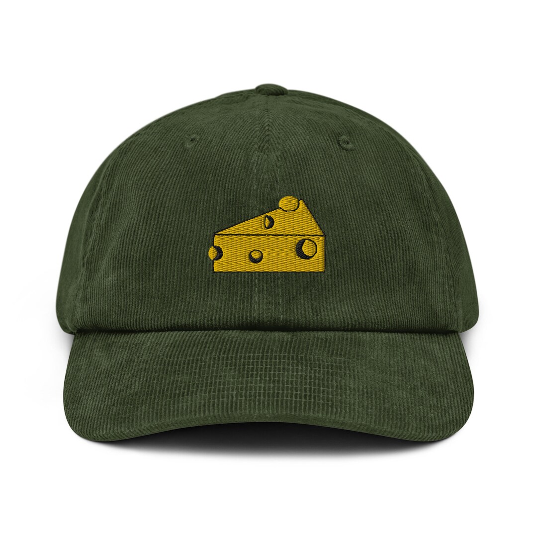 The Cheese Hat Embroidery Corduroy Hat Cheese Cap Cheese Baseball Hat ...