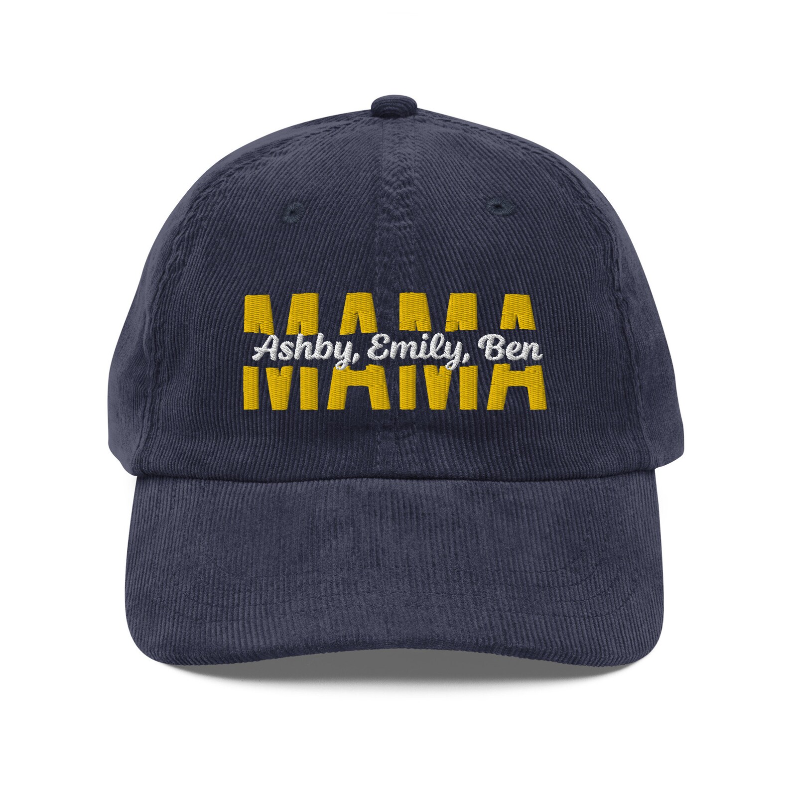 Mama Personalized Gifts Embroidery Vintage Corduroy Cap Mama Gifts ...