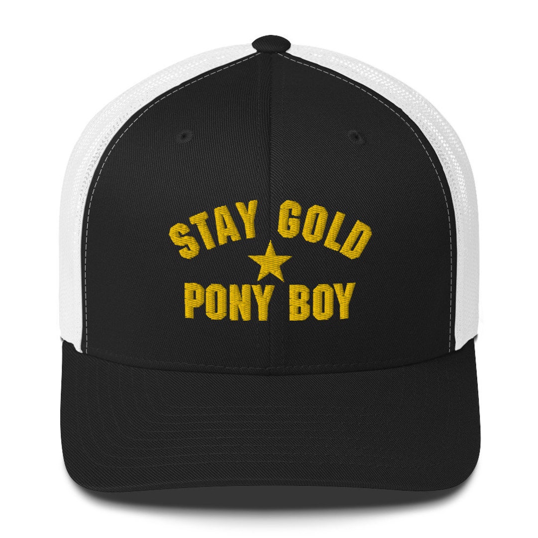 Stay Gold Pony Boy Golden Retro Embroidery Trucker Cap the Outsiders ...