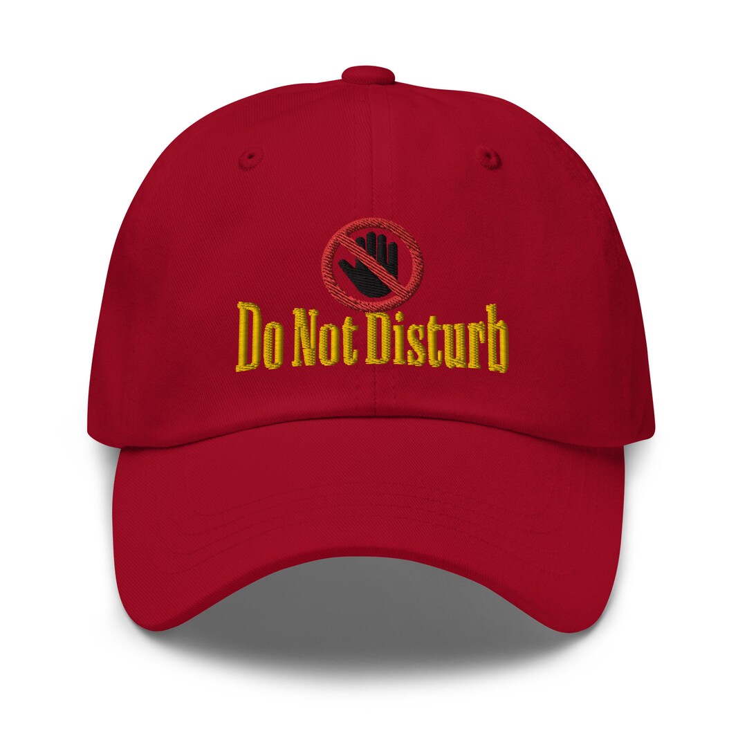 Do Not Disturb Embroidery Baseball Cap Do Not Disturb Sign Hat Do Not ...