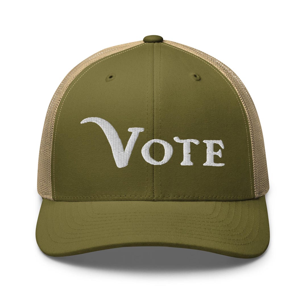 Vote Hand Embroidered Word Hat Custom Word Cap Hat Customizable ...