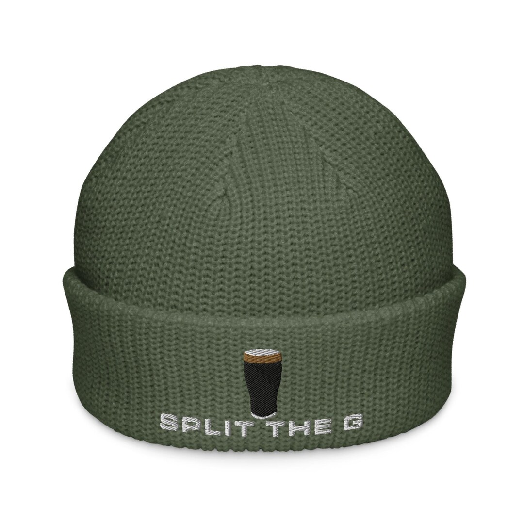 Split the G Guinness Pint Hat Embroidery Fisherman Beanie Cap Irish ...