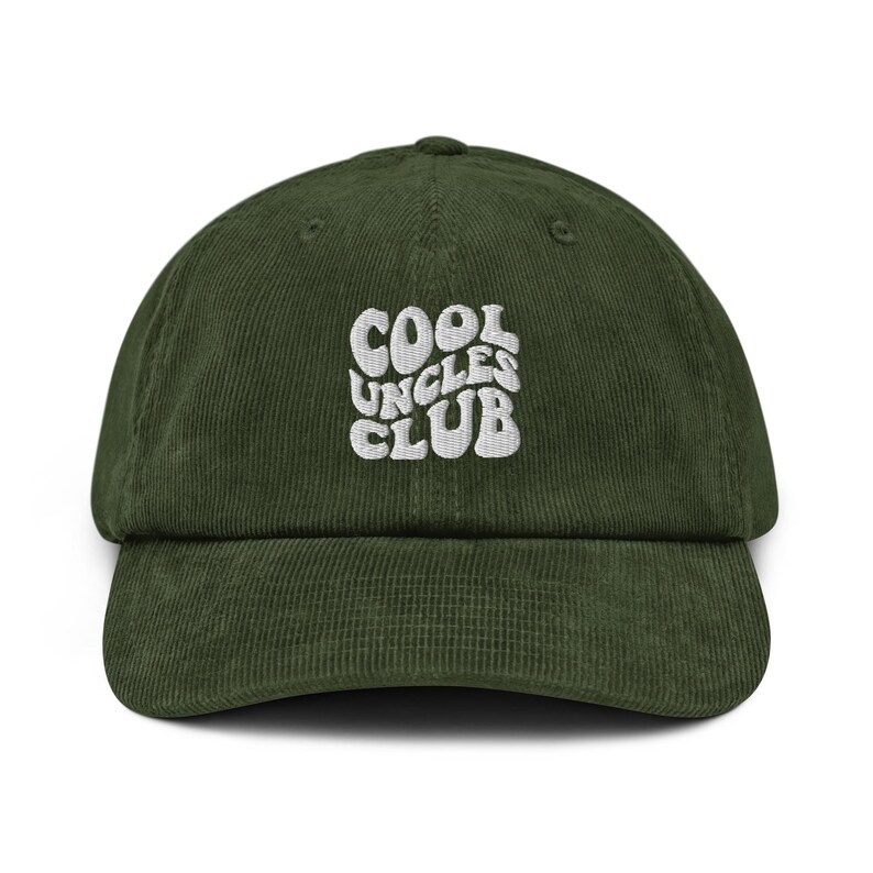 Cool Uncles Club Hat Gift Uncle Shirt Embroidery Corduroy Hat Cap ...