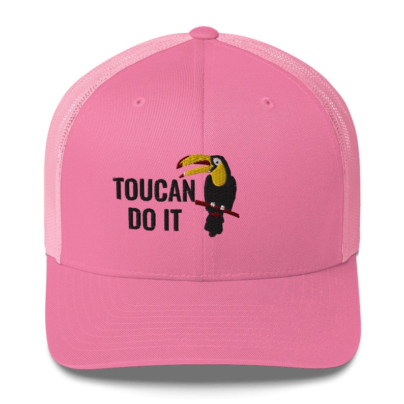 Toucan Do It Hat Toucan Hat Embroidery Trucker Cap Cartoon Toucan Hat Bird Hat Christmas Gift ...