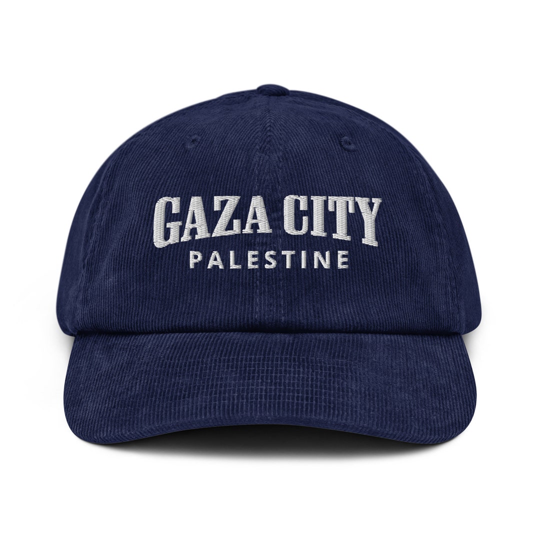 Free Palestine Hat Embroidery Corduroy Hat Save Gaza City Save Gaza ...