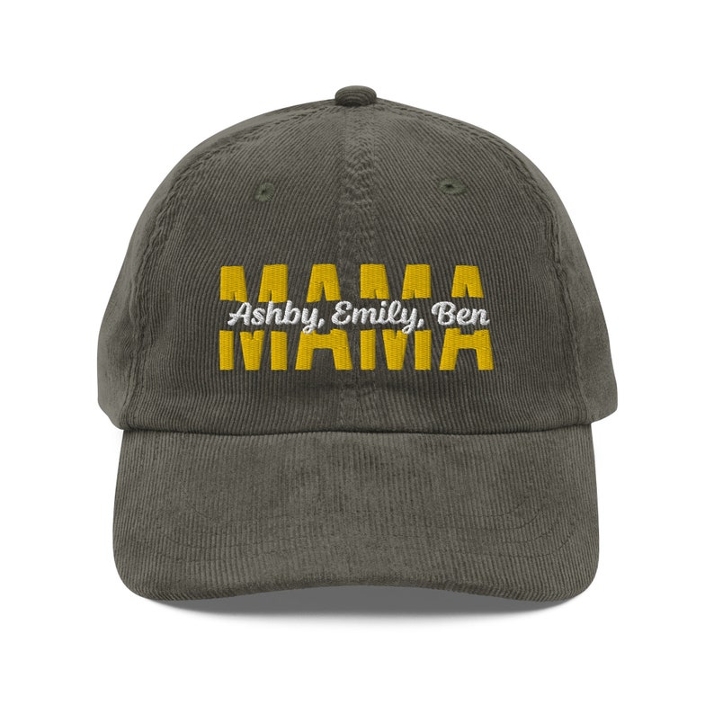 Mama Personalized Gifts Embroidery Vintage Corduroy Cap Mama Gifts ...