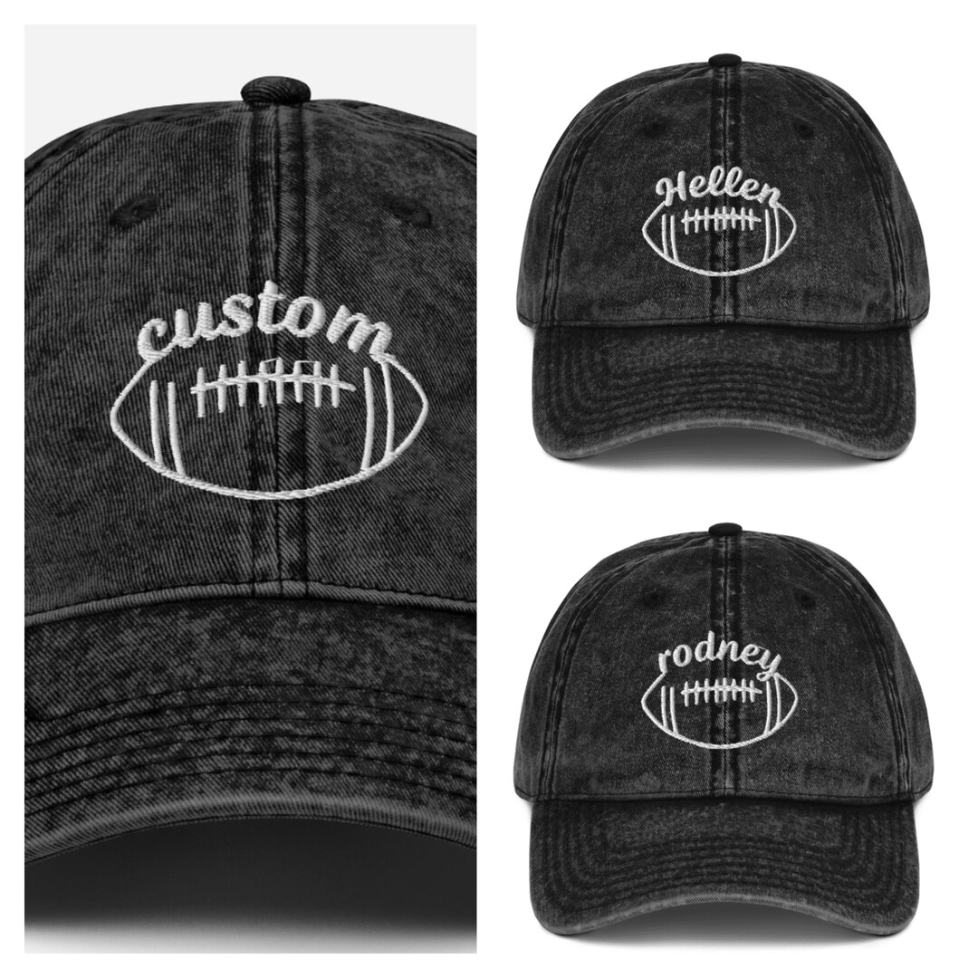 Game Day Personalised Football Shirt Embroidered Vintage Twill Cap ...