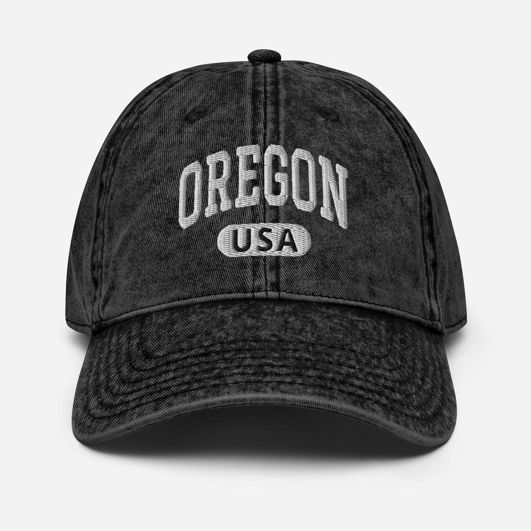 Oregon Hat Cap USA Collegiate Embroidery Vintage Cotton Twill Cap ...