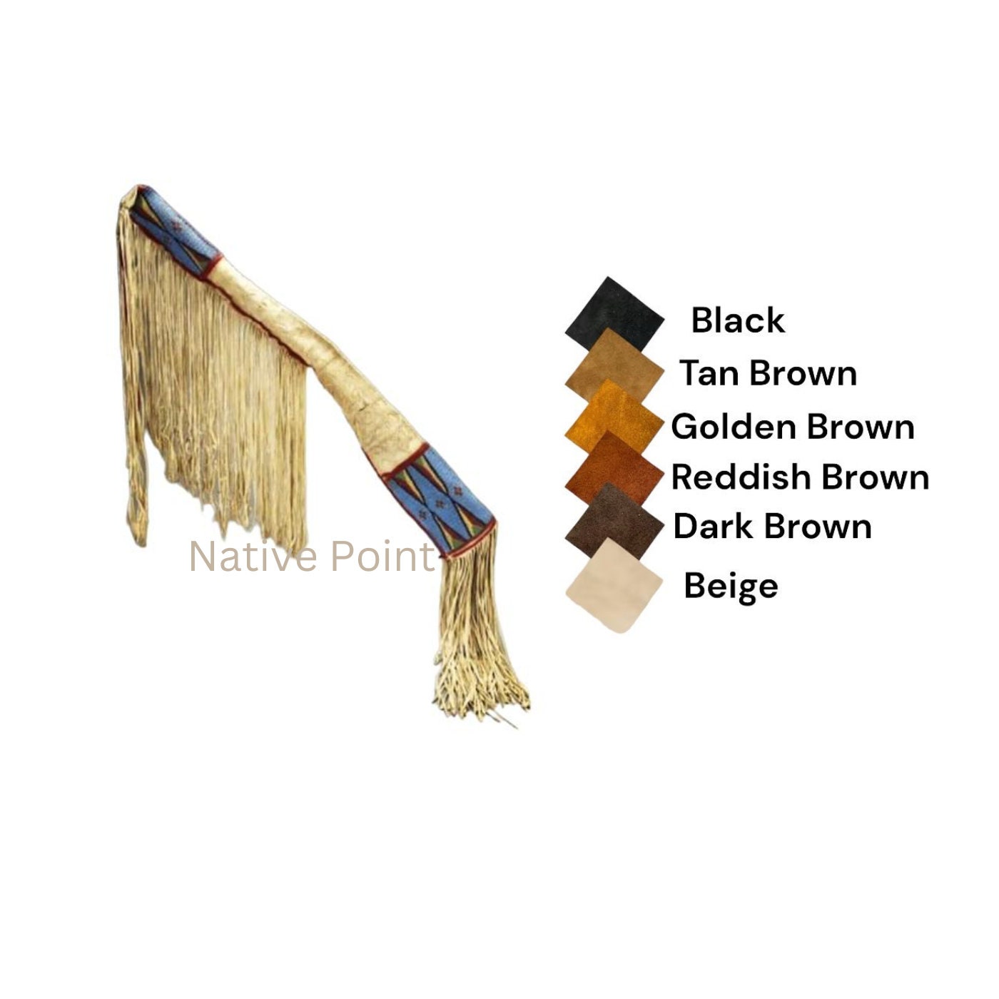 Indian Beaded Style Rifle Scabbard Native American Style Sioux Style ...