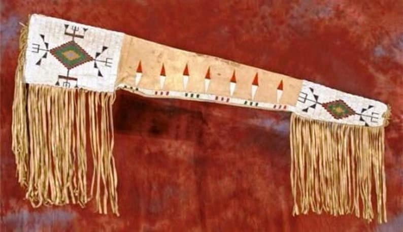 Indian Beaded Style Rifle Scabbard Native American Style Sioux Style ...