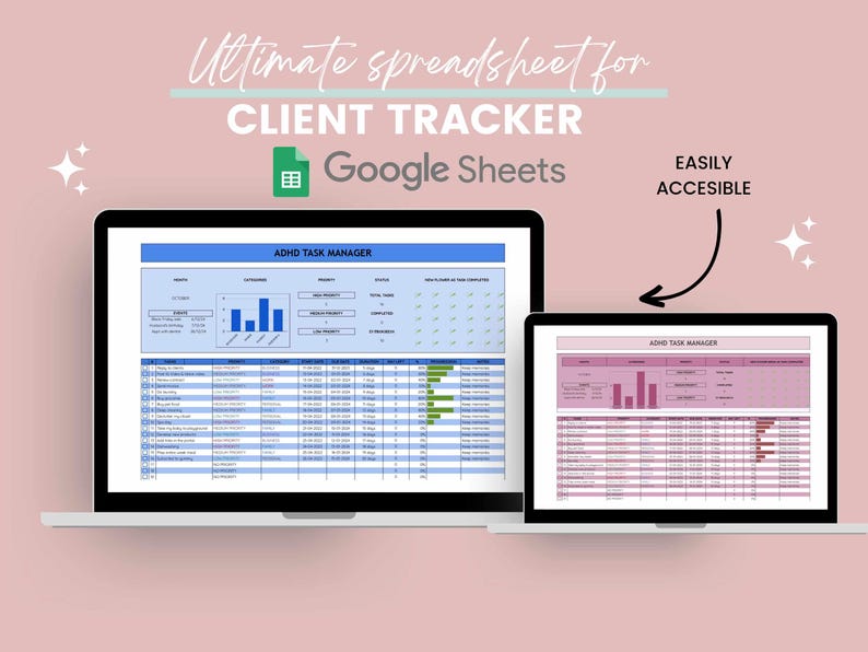 To Do List Task Tracker Template Productivity Planner Spreadsheet Daily ...