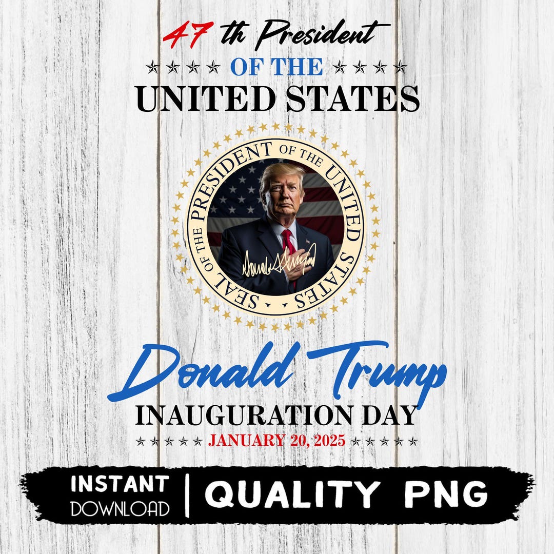 Donald Trump Inauguration Day 2025 PNG, 47th US President Inauguration ...