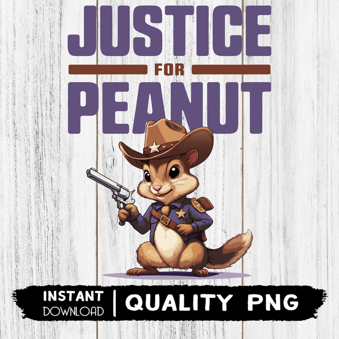 Digital Peanut Squirrel, Justice for Peanut Png, Maga Squirrel ...