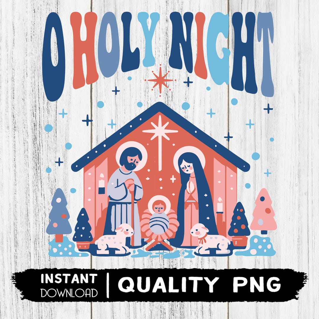 O Holy Night Png Religious Christmas Design Christmas Spiritual Design ...