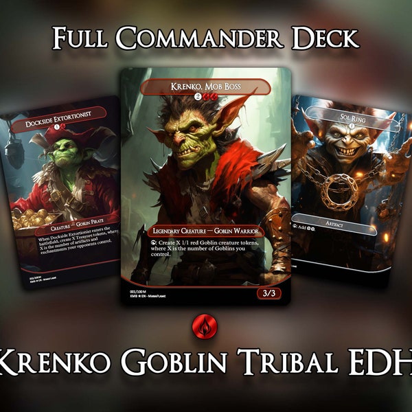 Magic Proxy Deck Goblin - Etsy