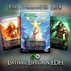 Lathiel Lifegain EDH Full Commander Deck 100 Cards MTG Proxy Cards ...