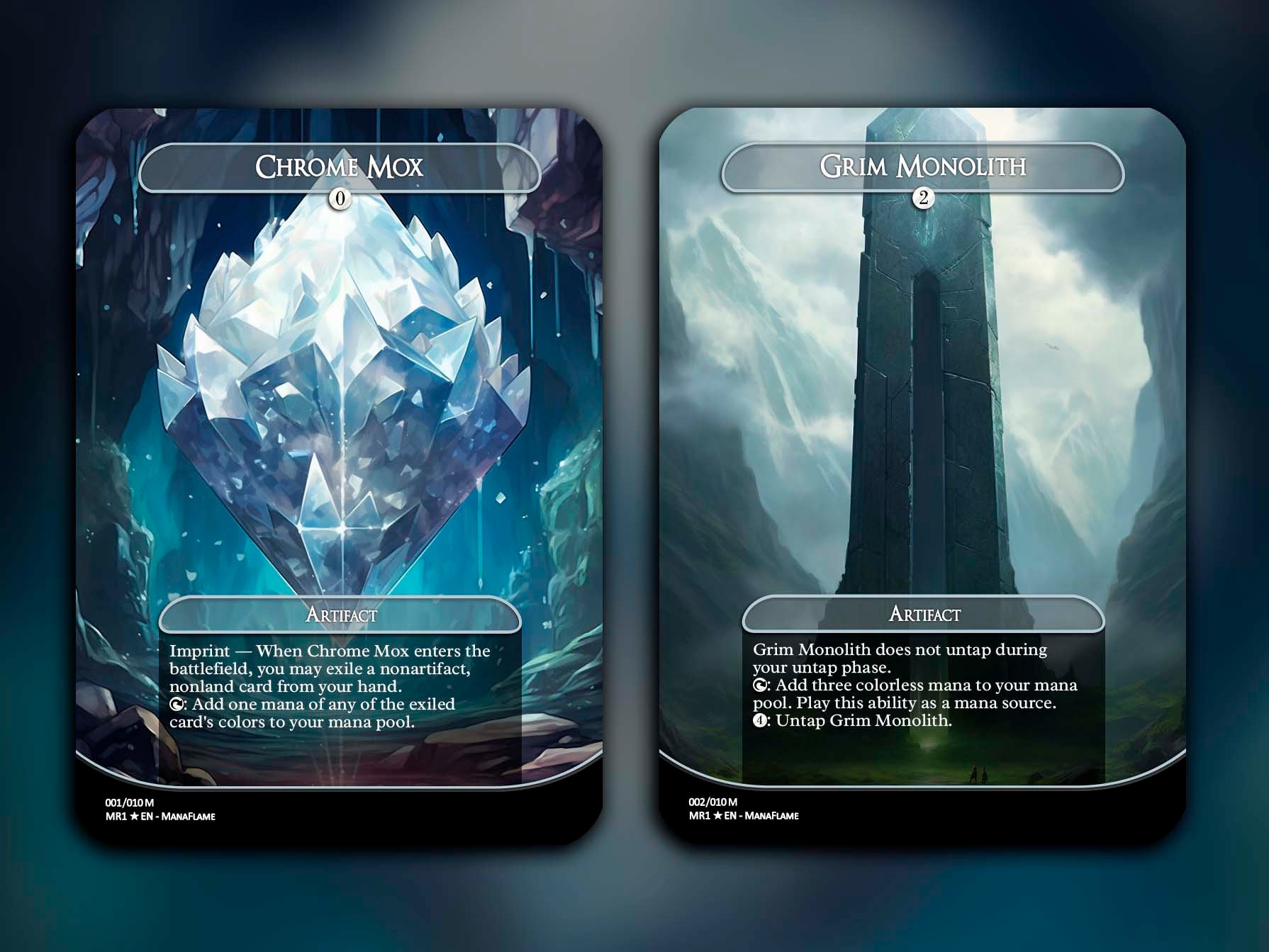 Mana Rocks Set A 10 Cards Set Comes With 2 Bonus Cards MTG Proxy Cards ...