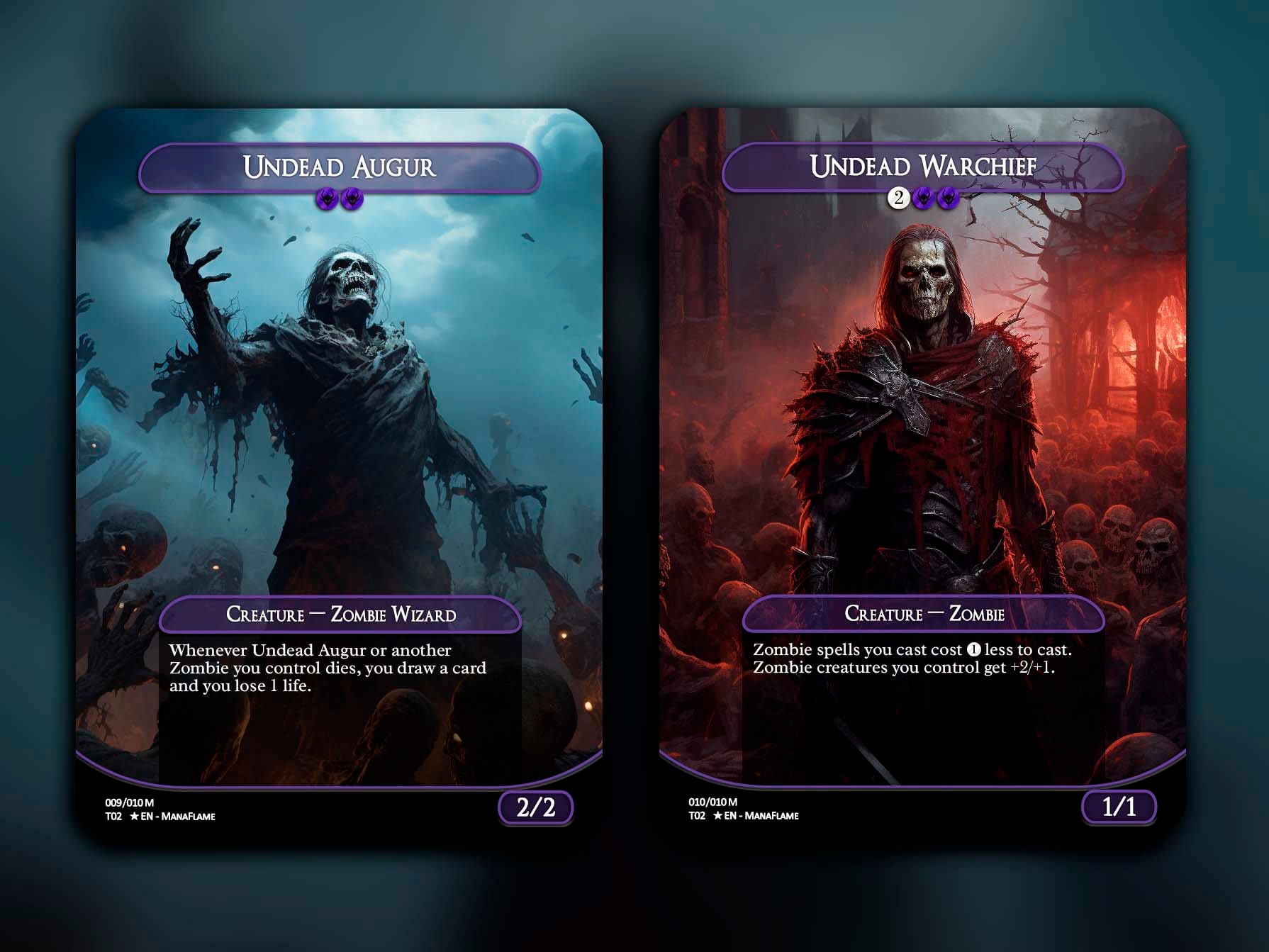 Zombie Tribal Set A 10 Cards Set Comes With 2 Bonus Cards MTG Proxy Cards Premium Quality - Etsy