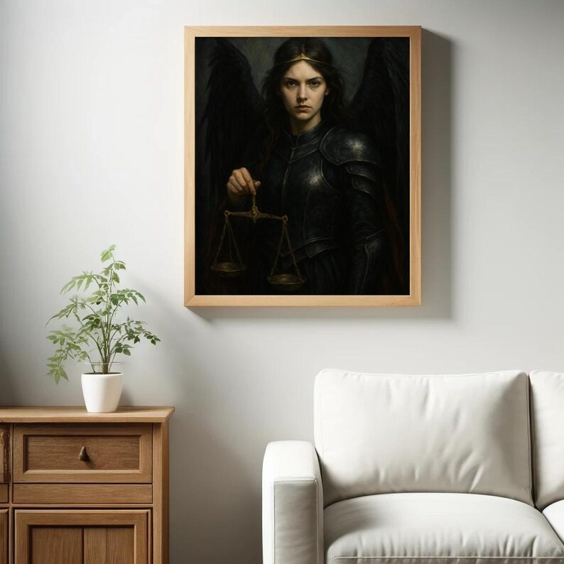 Nemesis Painting Poster | Greek Goddess of Retribution | Divine Wall ...