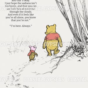 Winnie-the-pooh I Hope You're Ok Poster | Piglet and Pooh | Sympathy ...