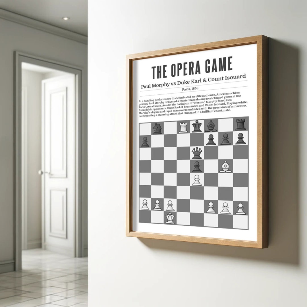 Paul Morphy's Opera Game | Digital Download | Chess | Chess Lovers ...