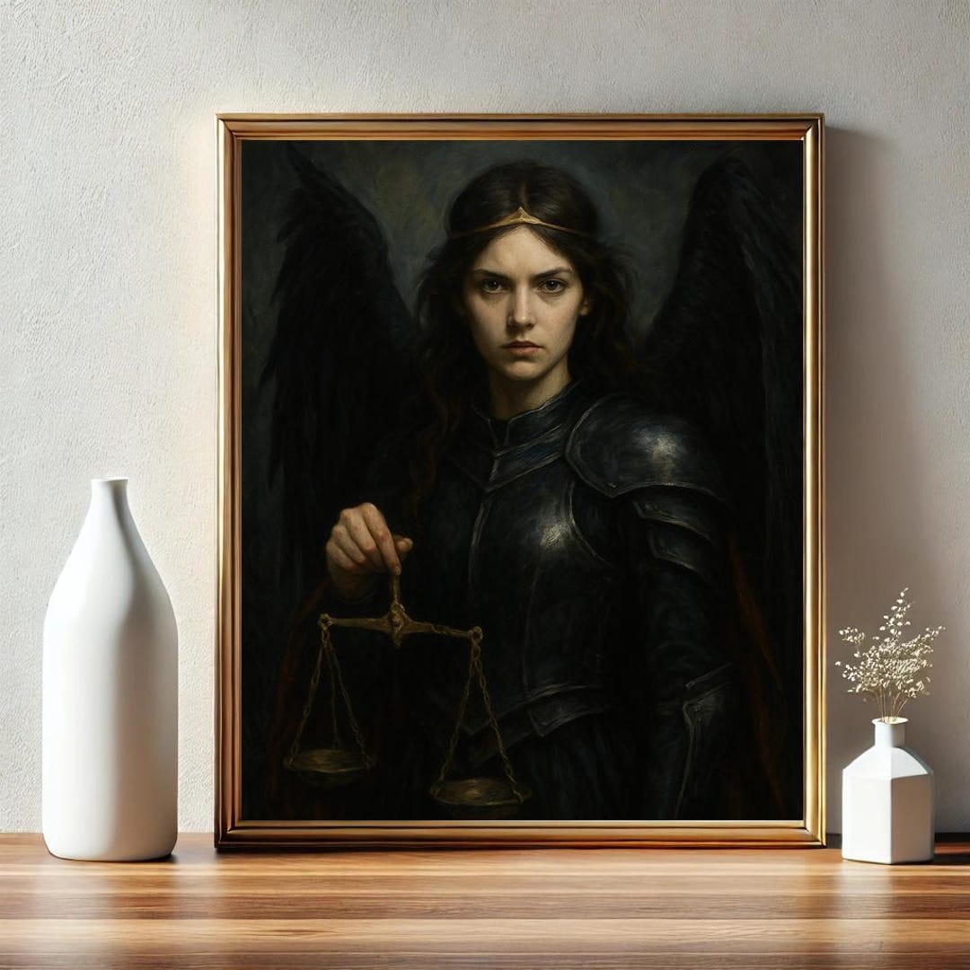 Nemesis Painting Poster | Greek Goddess of Retribution | Divine Wall ...