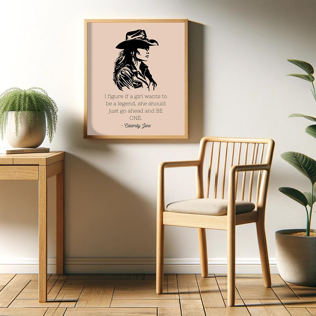 Calamity Jane Quote Poster | Iconic Girl | Legend Poster | Western ...