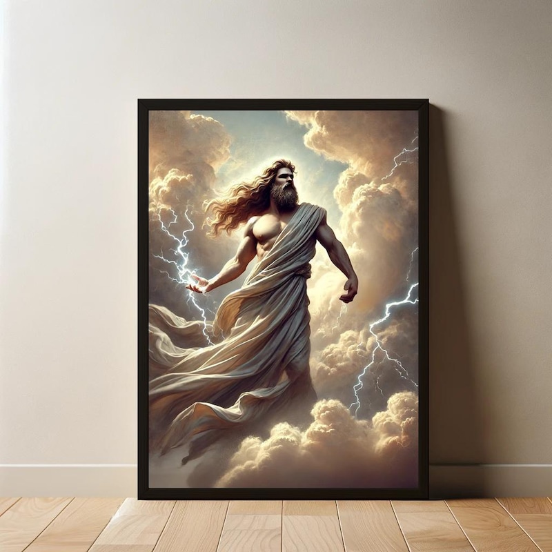 Zeus Painting Ancient - Etsy