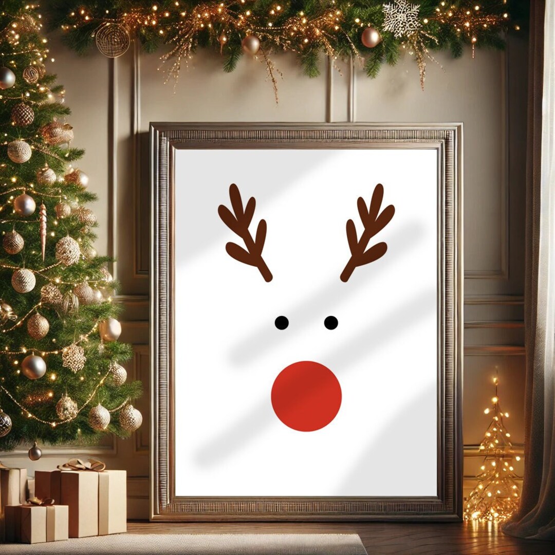 Rudolph the Red-nosed Reindeer | Digital Download Poster | Festive ...