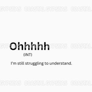 Ohhhhh Funny Poster | Digital Download | Retro Wall Art | Printable ...