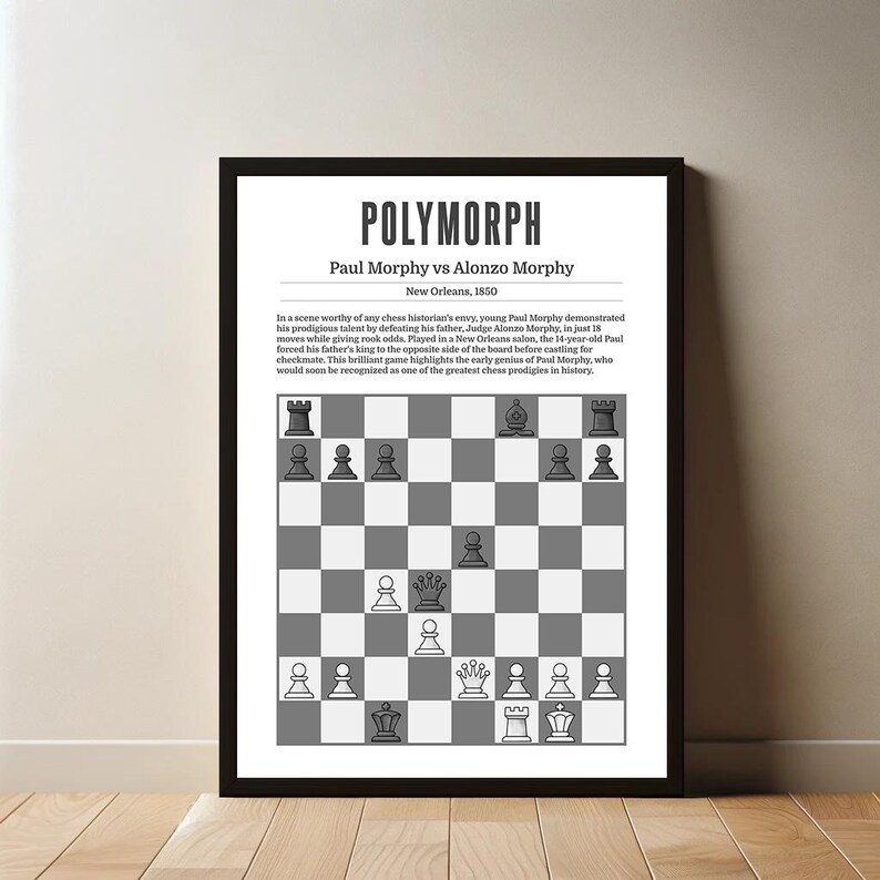 Paul Morphy's Polymorph Game | Digital Download | Chess Lovers | Chess ...