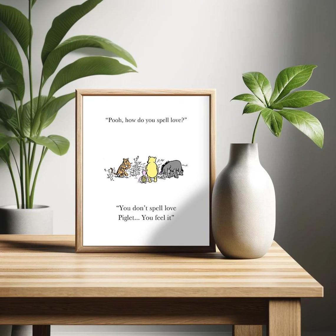 Winnie-the-pooh How Do You Spell Love Poster | Digital Download ...