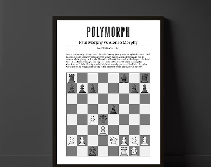 Paul Morphy's Polymorph Game | Digital Download | Chess Lovers | Chess ...