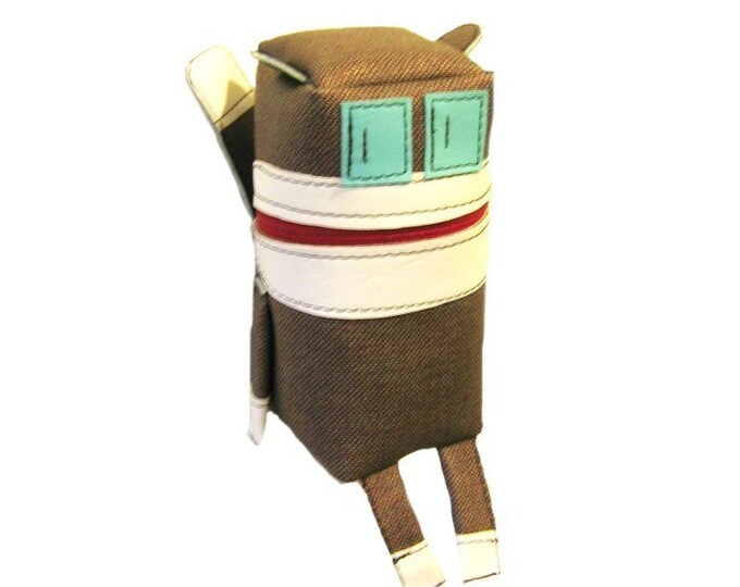 Sock Monkey Robot Pouch - Etsy