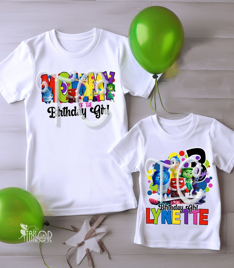 Inside Out Custom Birthday Shirt, Inside Out Party Shirt, Inside Out ...
