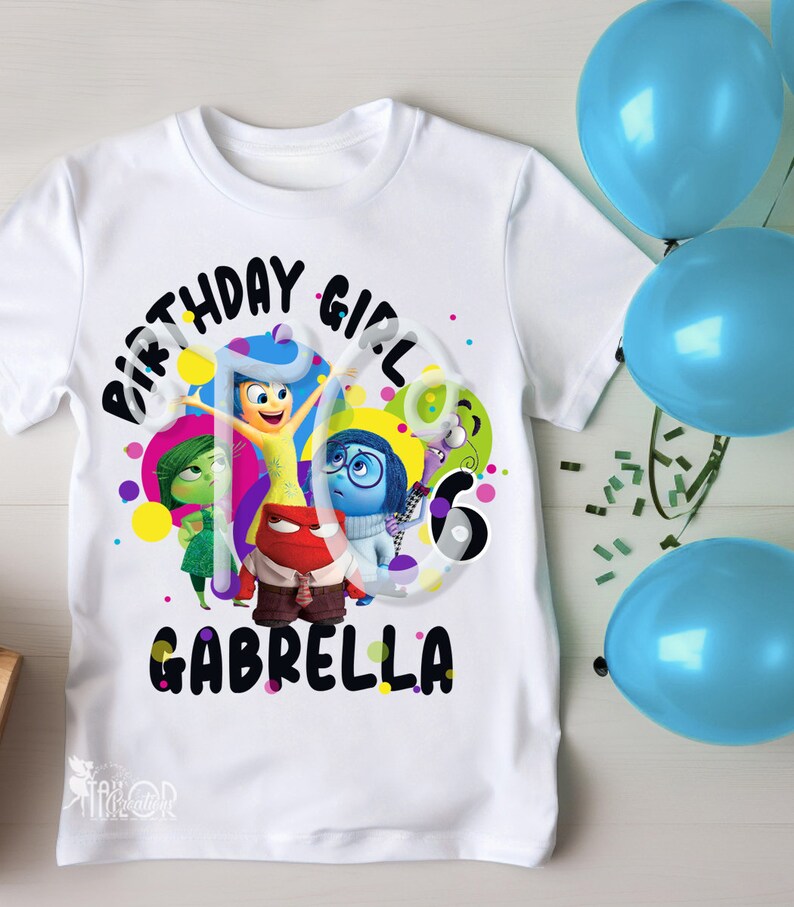 Inside Out Custom Birthday Shirt, Inside Out Party Shirt, Inside Out ...