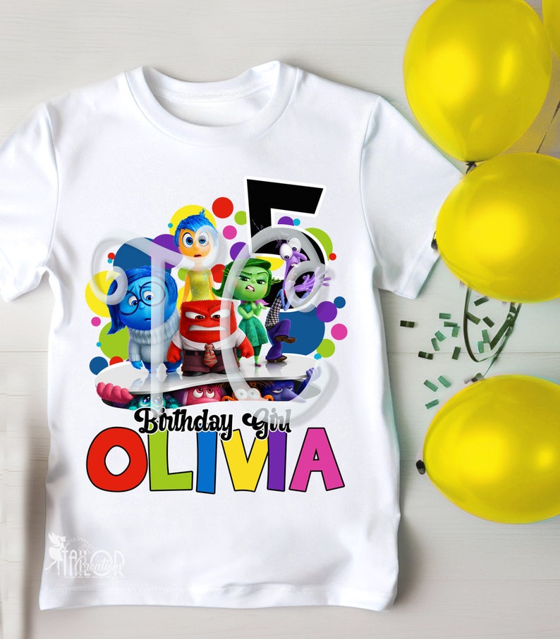 Inside Out Custom Birthday Shirt, Inside Out Party Shirt, Inside Out ...