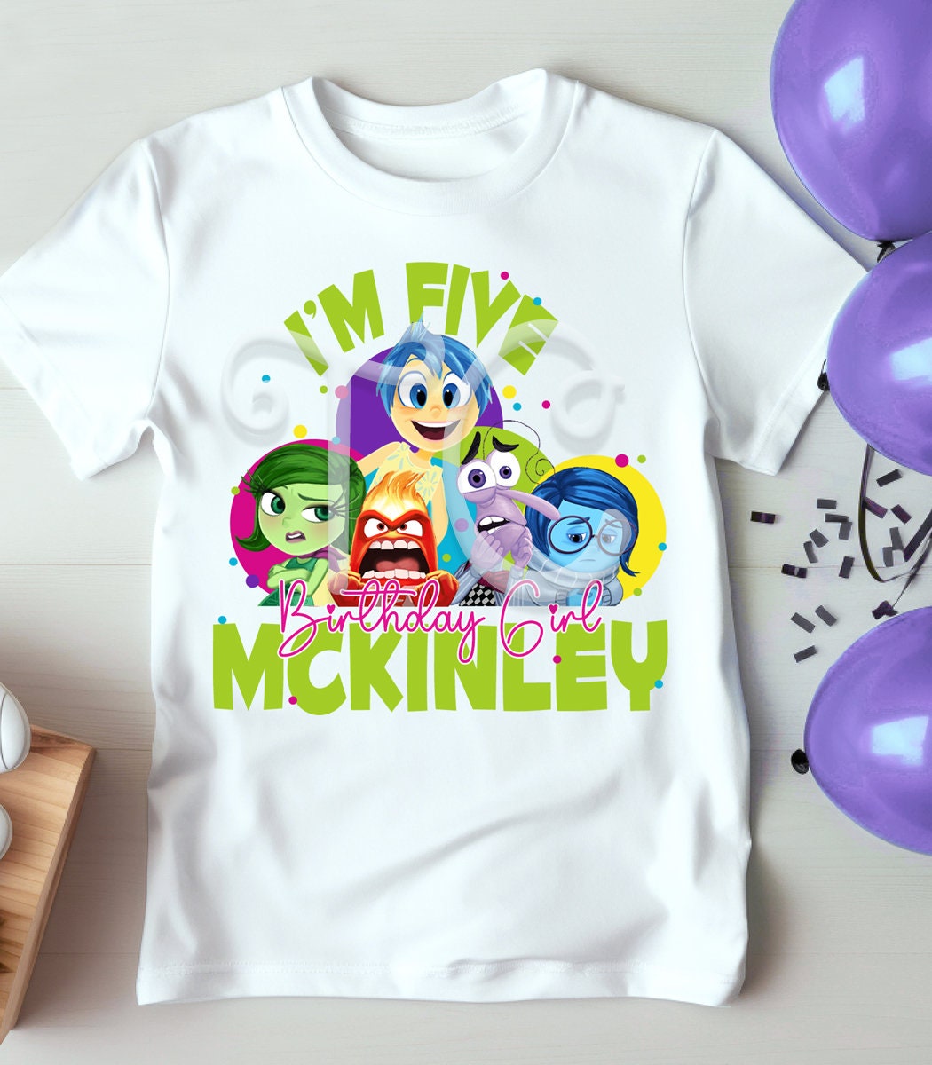 Inside Out Custom Birthday Shirt, Inside Out Party Shirt, Inside Out ...