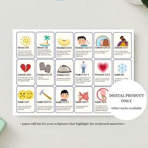 Old Testament Doctrinal Mastery Tip Ins/ Glue Ins seminary scripture ...