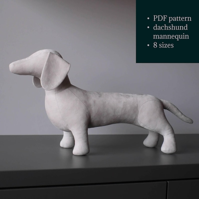 Dachshund Mannequin Sewing Pattern Bundle PDF – XS to 4XL With Full ...