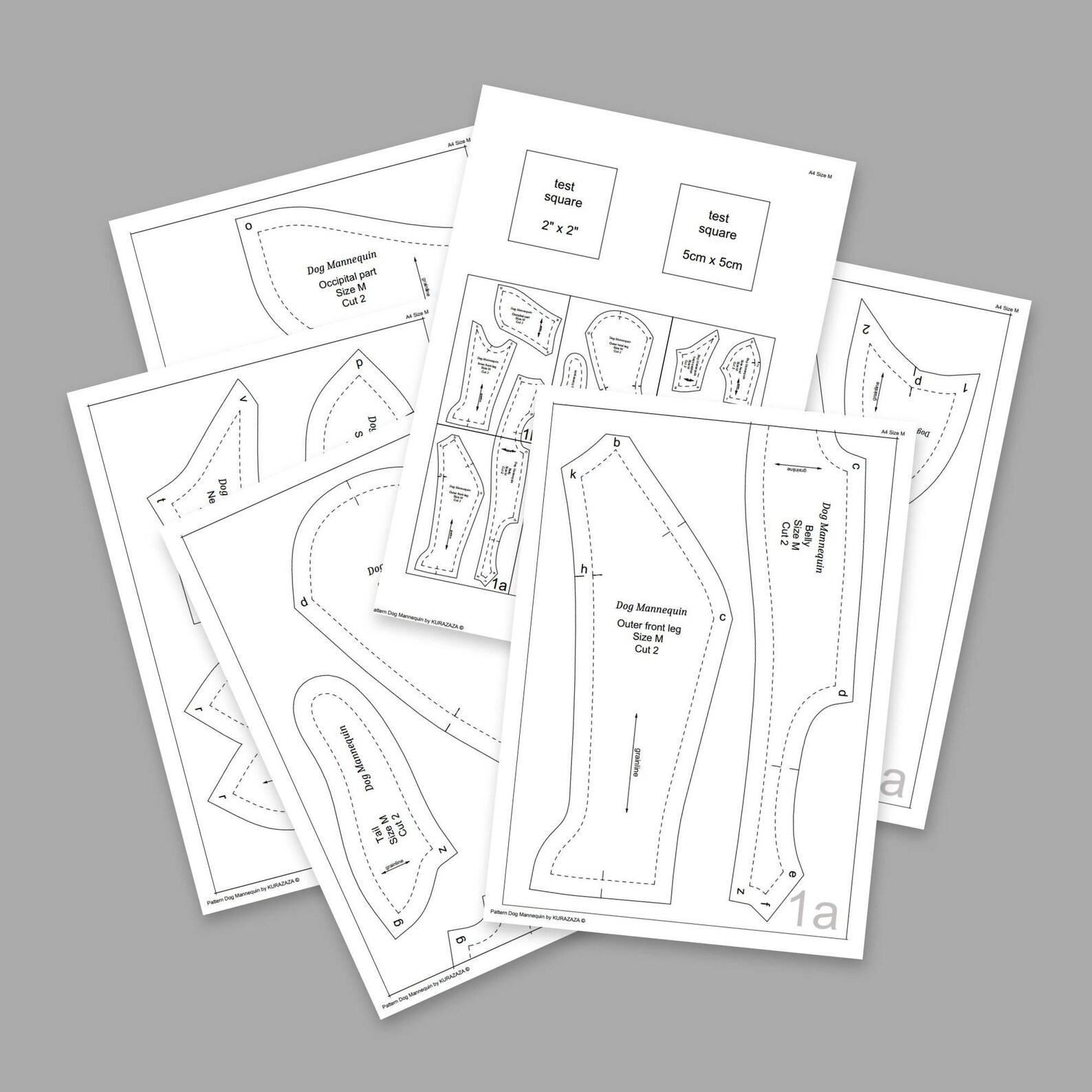 Custom Size Dog Mannequin Pattern – PDF Sewing Template for a Realistic ...