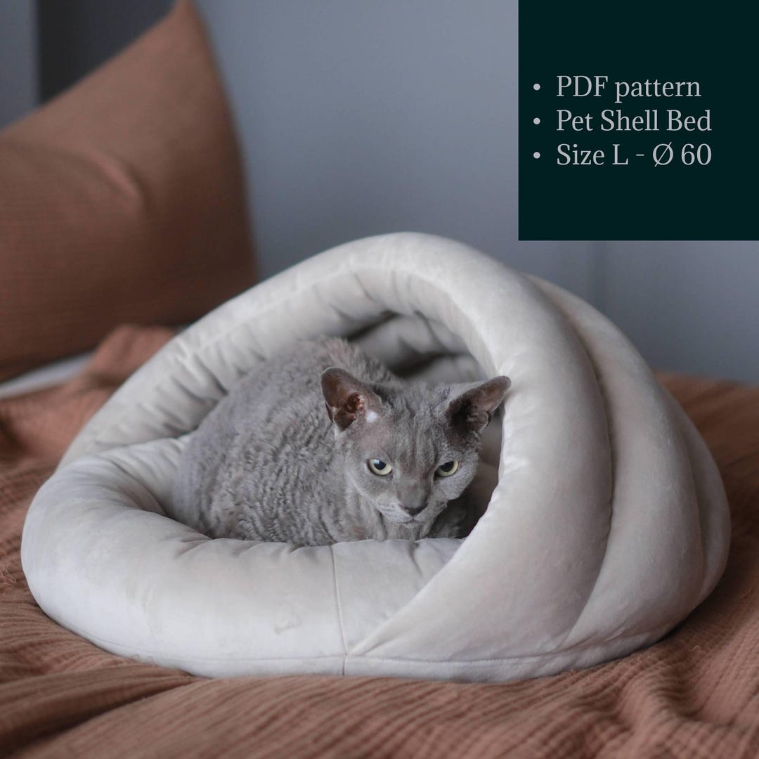 L Size Pet Cave PDF Pattern Step-by-step Sewing Tutorial for a Cozy Dog ...