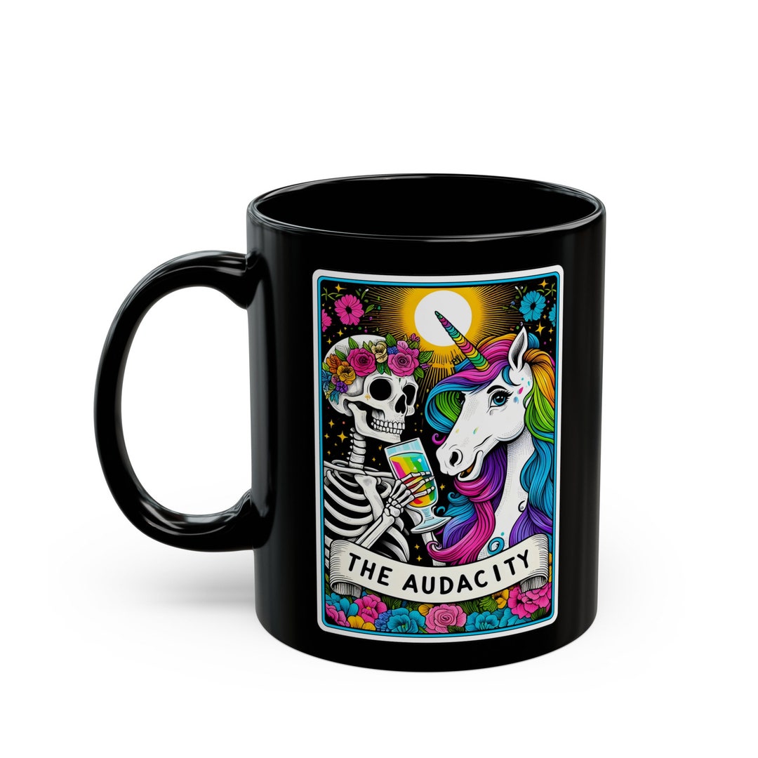 Tarot Card Mug the Audacity, Tarot Card Gift, Witchy Mug, Mystical Mug ...