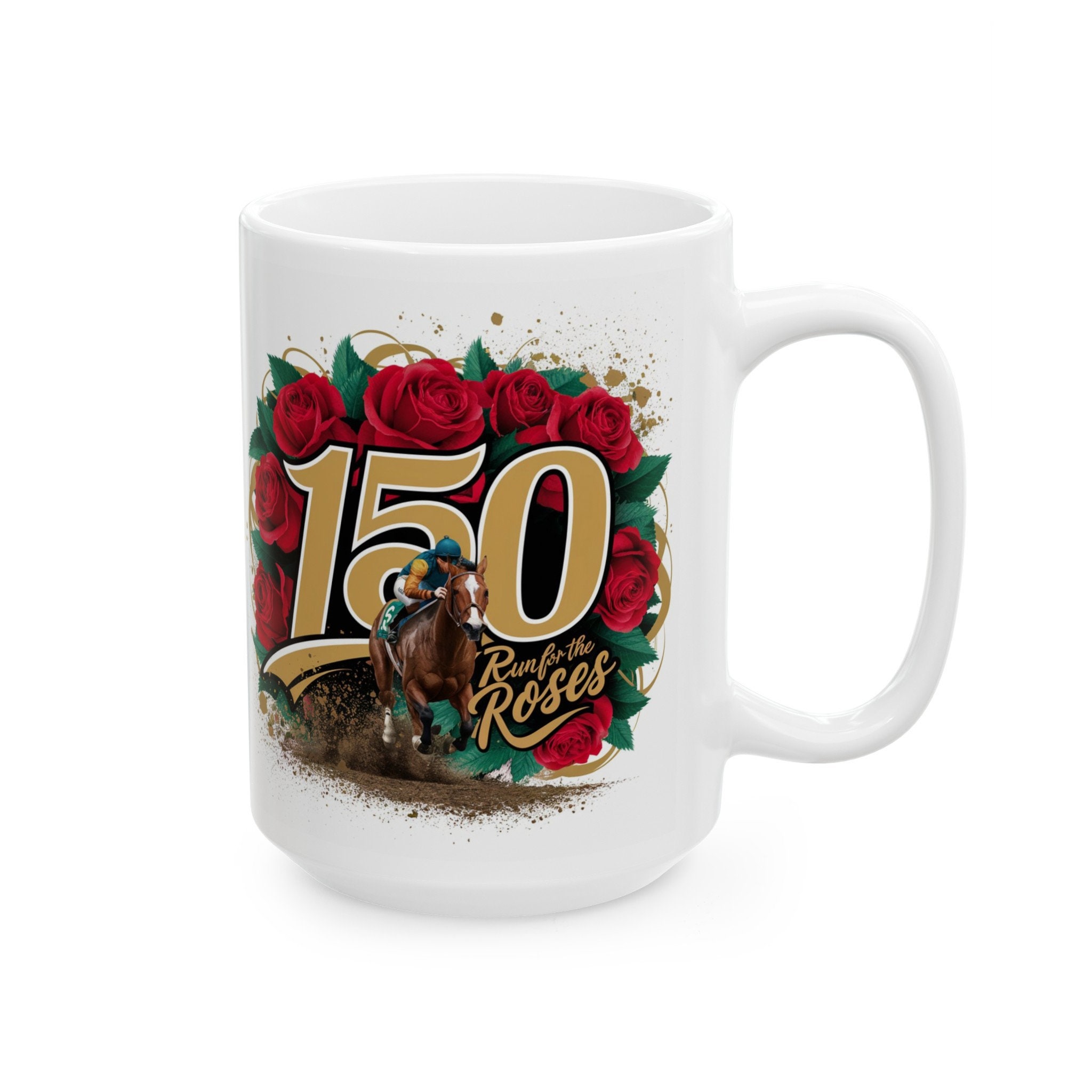 150th Kentucky Derby Roses & Races Mug, Kentucky Derby, Kentucky, Derby ...